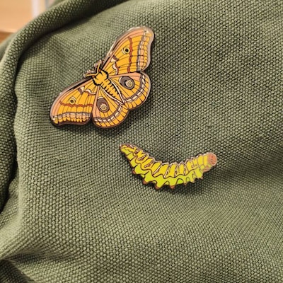 Common Buckeye Butterfly Pin Set - Etsy