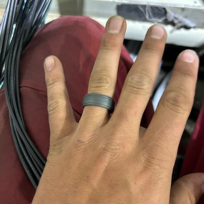 Metallic Red Silicone Rings for Women and Men Breathable - Etsy