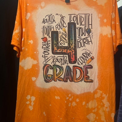 Back to School, Fourth Grade Leopard Clipart, PNG File for Sublimation ...