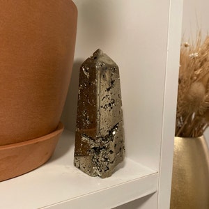 Pyrite Obelisk Crystal Tower Raw Natural Large Pyrite Towers - Etsy