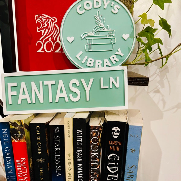 Library Sign | Book Decor | Bookish Decor - Etsy