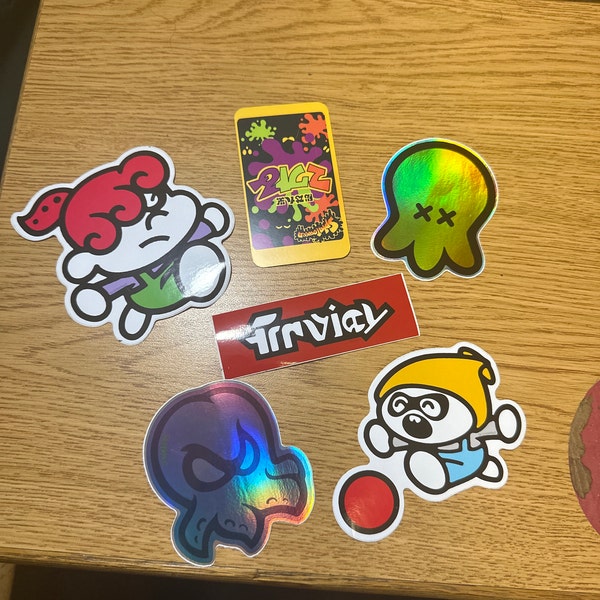 Splatoon 8cm Holographic Locker Stickers - Unofficial Merch - Etsy