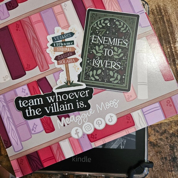 Team Whoever the Villain is Waterproof Sticker Bookish Enemies to ...