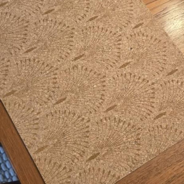 Portugal Cork Table Mats Placemats Set, Rectangular, Stain Heat Water ...