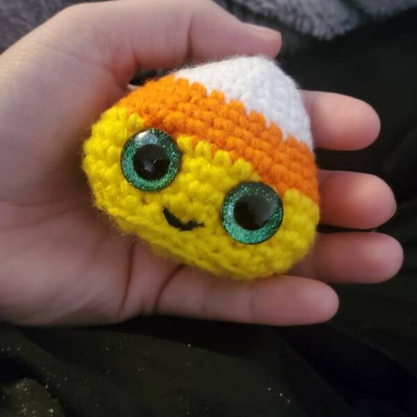 Amigurumi Mini Candy Corn Crochet Pattern. Halloween Toy. Surprise ...