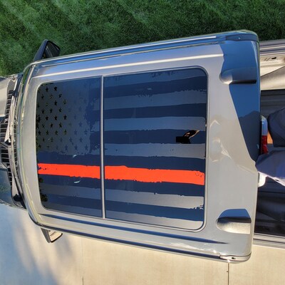 Tattered Flag Decal....thin Blue Line or Thin Red Line Flag - Etsy