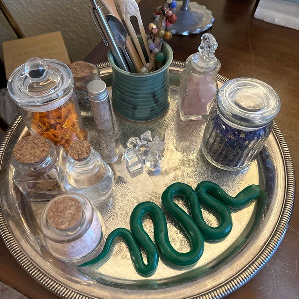 Vintage Witch Enchanted Magic Mirror Altar Tray - Etsy