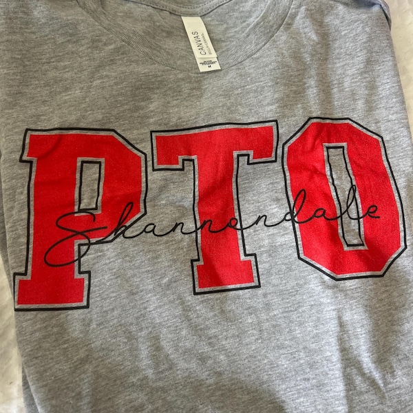 PTO/PTA Crew Shirt, Custom Parent Teacher Organization Tshirts, PTO ...