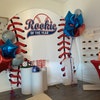 Rookie of the Year Baseball Round Cover Background Baseball Party ...