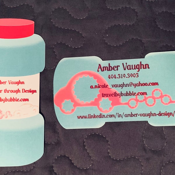 Custom Shape Cards Created Within 4"x6", Die Cut Business Cards, Unique ...