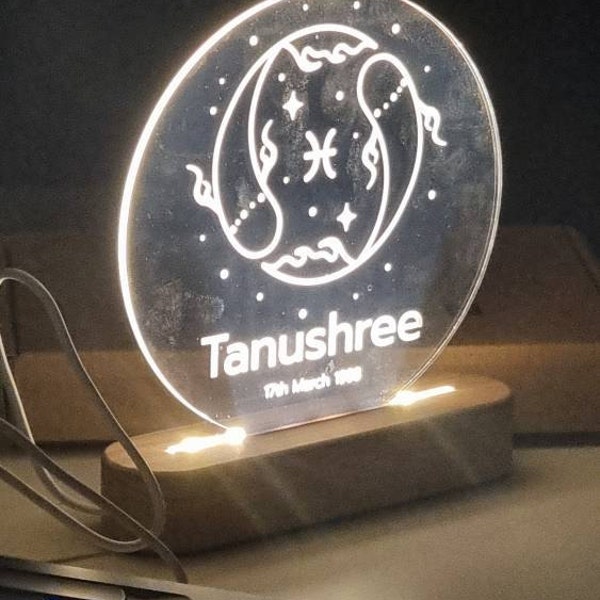 Custom Night Light Personalized Night Light Custom Name Night Light ...