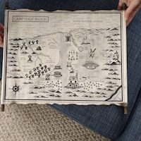 Grand Line Map, One Piece Weltkarte auf handgemachter Schriftrolle ...