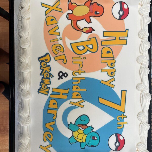 CUSTOM Edible Image Topper Birthday Icing Cupcake Favors Decoration ...