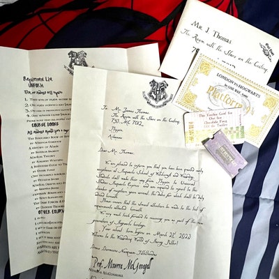 Mini Wizarding Sorcerers Stone and Delivery Letter Set - Etsy