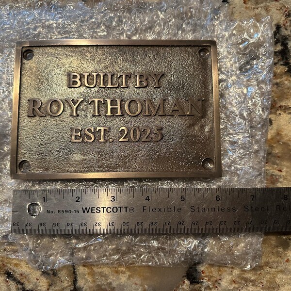 Custom Made Cast Bronze Signs & Plaques - Personalized Logo/crest ...