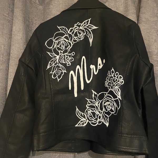 Rose Wedding Jacket DIY Kit, Denim Bridal Jacket, Bespoke Denim or ...