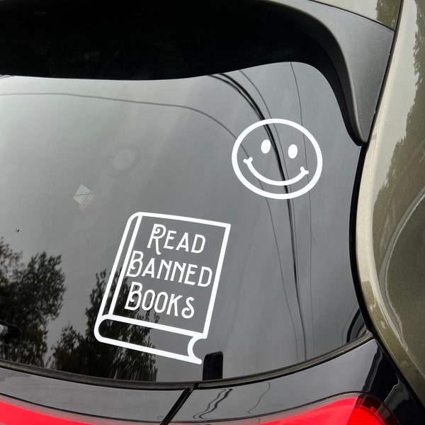 Smiley Face Decal, Car Decal, Tumbler Decal, Smiley Face Sticker, Happy ...