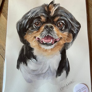 Custom Dog Portrait Creative Dog Art Unique Dog Gift Happy Pet Art - Etsy