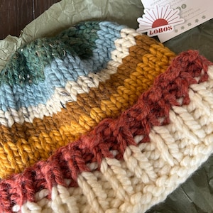 Custom Multi-colored Beanies Hand Knit Chunky Beanies Cozy ...