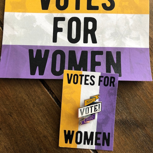 Women's Suffrage Pin -- United States Women's History Hard Enamel Pin ...