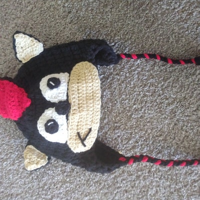 Shadow Sonic Inspired Crochet Hat - Etsy