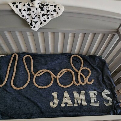 Giant Personalized Rope Wall Name for Nursery Decor, Extra Large ...