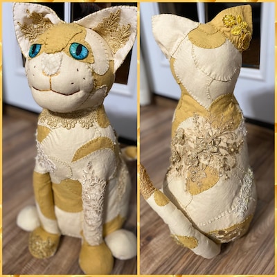 Chablis Scrappy Cat Pdf Pattern & Instructions With Youtube Video - Etsy