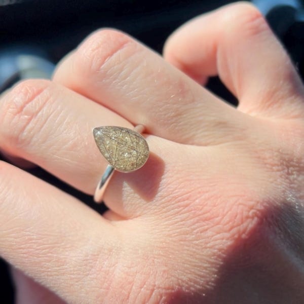 Large Silver Heart Cremation Ring | Cremation Jewelry | Memorial ...