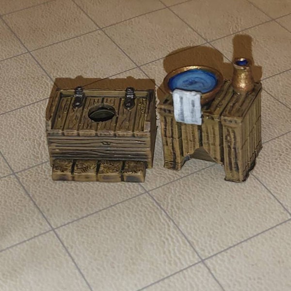 Dungeon Furniture Chests Crates Beds Barrels Altars / Painted Tiny ...
