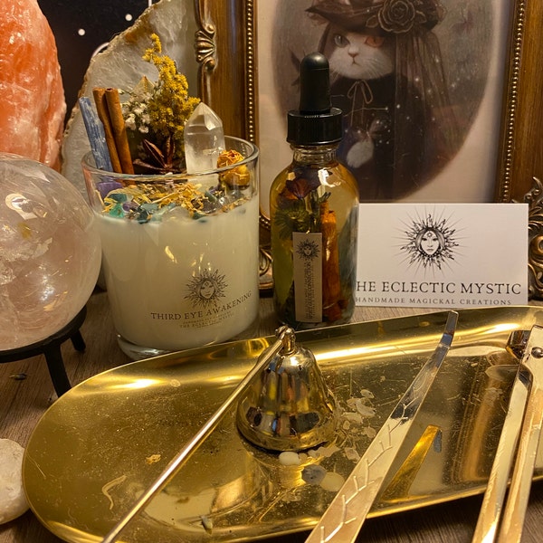 Spirit Guide Connection Botanical & Crystal Infused Oil- Intention Oil ...