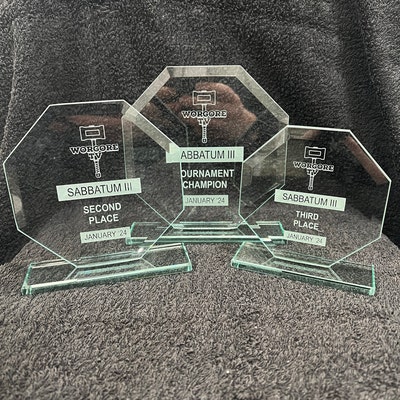 Personalised Engraved Jade Glass Oblivion Award Corporate Trophy Award ...