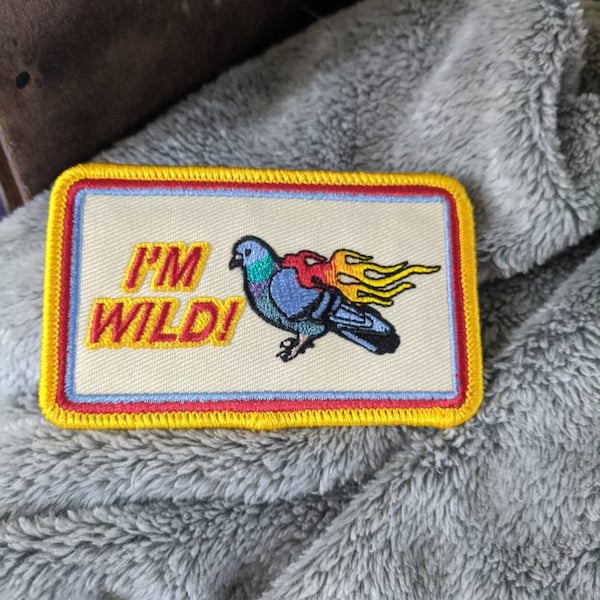 Art Patch, Colorful Embroidered Patch, Abstract Painted Art Patch by ...