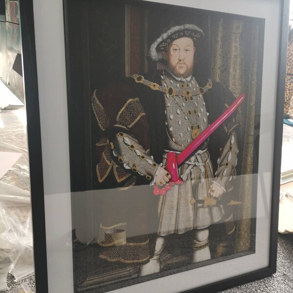 Altered Art, King Henry VIII Art Print, Vintage Royal Family, Street ...
