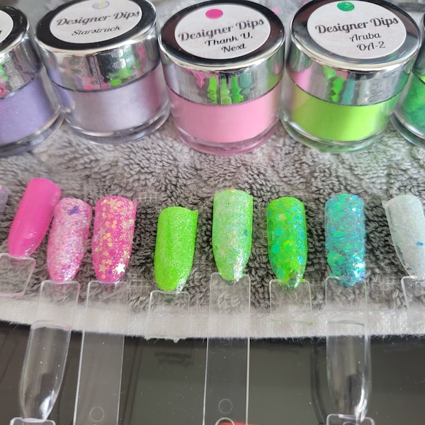 Dragon Scale- Dip Powder, Dip Powder for Nails, Acrylic, Green, Chunky ...
