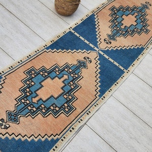 2x12 Red Runner Rug, Bohemian Rug, Anatolia, Rustic Runner Rug, Oushak ...