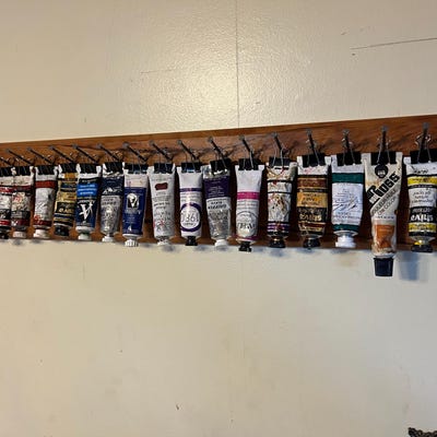 Paint Tube Holder Paint Holder Paint Tube Rack Paint Storage Clips ...