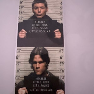 Sam and Dean Mugshot Bookmark - Etsy