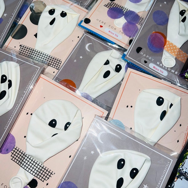 Ghost Balloon Handout Kids Classroom No Candy Halloween Treat Kids ...