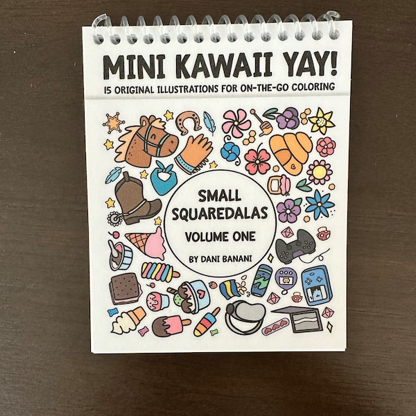 Mini Kawaii Yay, Small Squaredalas Volume 1, Coloring Book, Kawaii ...