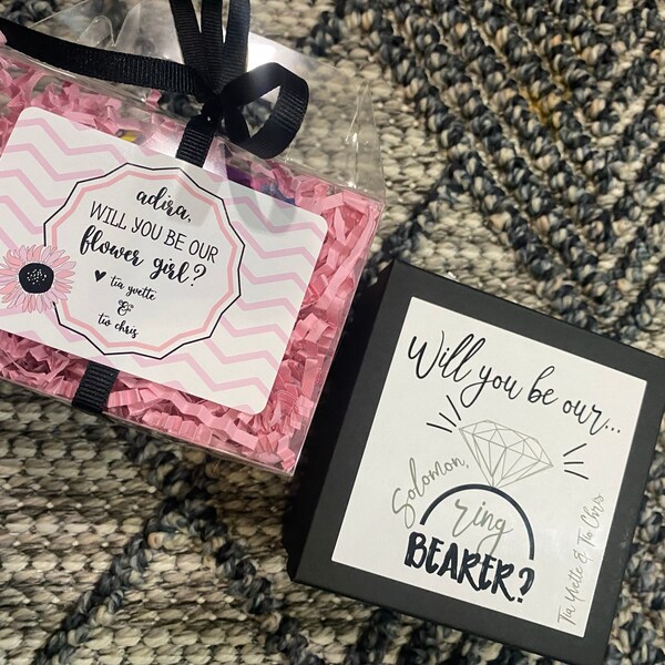 Will You Be My Proposal Flower Girl Proposal Box, Personalized Mini ...