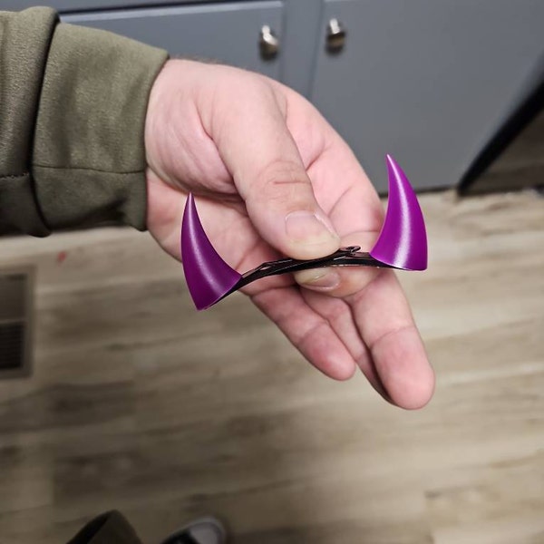 UV Reactive Demon Horns Small Cute Gothic Devil Halloween Spooky ...