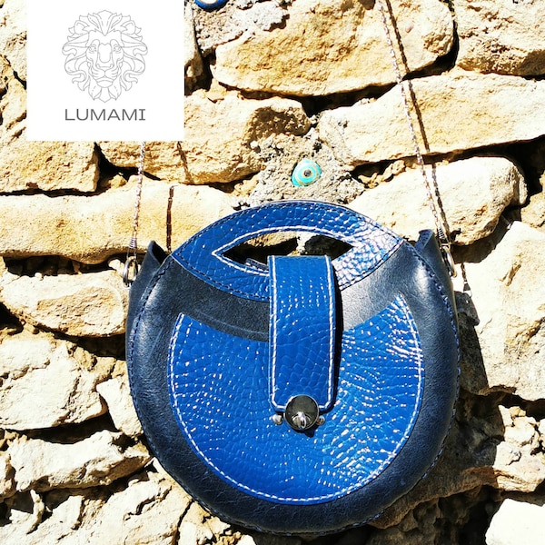 PDF Pattern. Leather ROUND Crossbody Bag With Video - Etsy