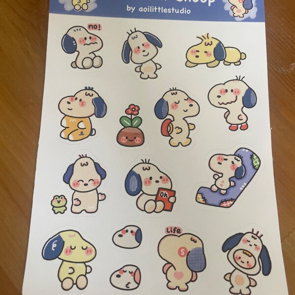 All About Snoop Sticker Sheet | Bullet Journal Stickers, Cute Planner ...