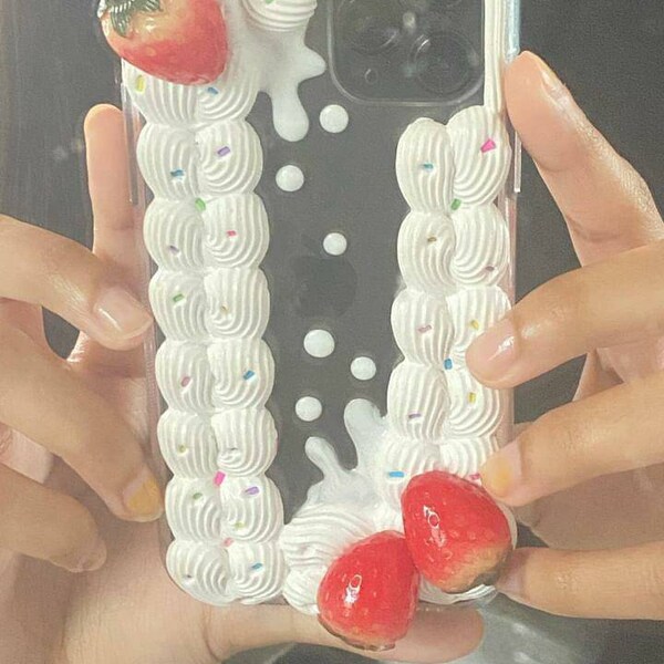Decoden Phone Case, Strawberry Sprinkles Phone Case, Custom 3D Phone ...