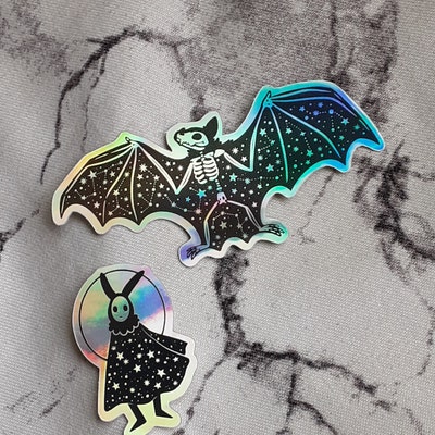 Holographic Star Bat Constellation Sticker 2 Sizes Vinyl - Etsy