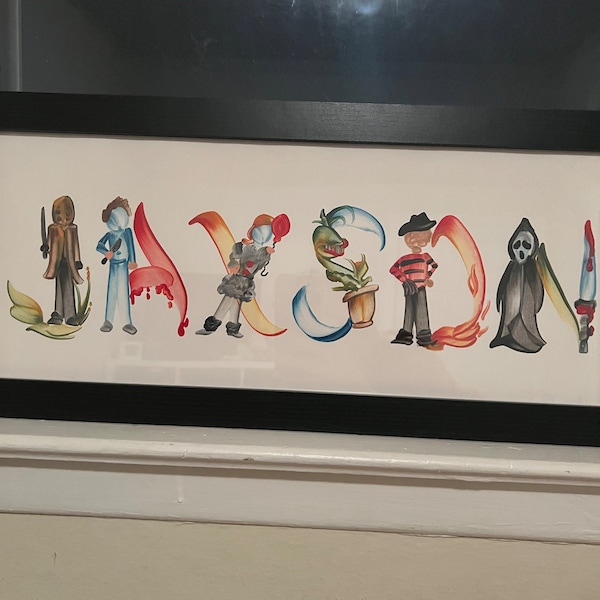 Handmade Name Art / Name Drawing / Name Painting / Personalized Name ...