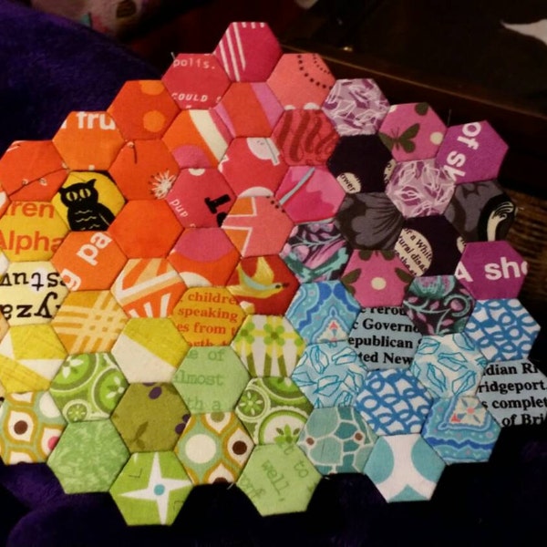 Hive Paper Pieces - 1/2" HEXAGONS - English Paper Piecing Quilt Hexies ...