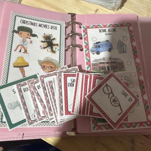 Christmas Movie Box - Savings Challenge - Digital Download - Etsy