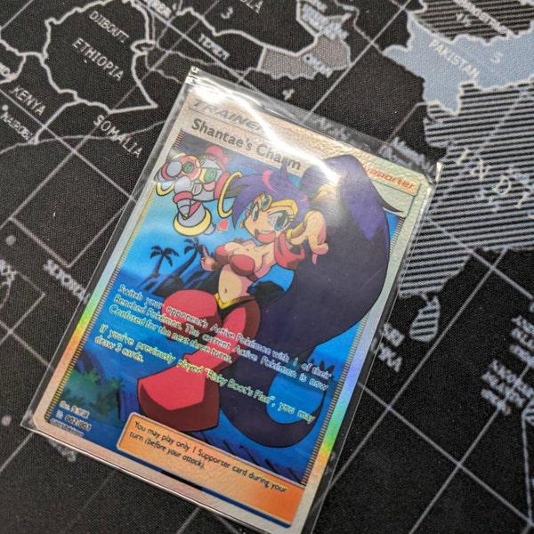 Custom Trainer Full Art Card! Shantae's Charm! - Etsy