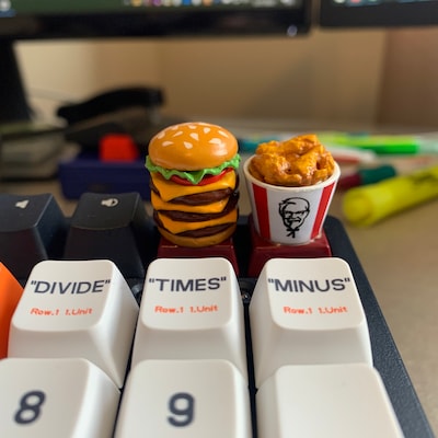 Double Cheese Burger Keycap Handmade Resin Custom Artisan - Etsy